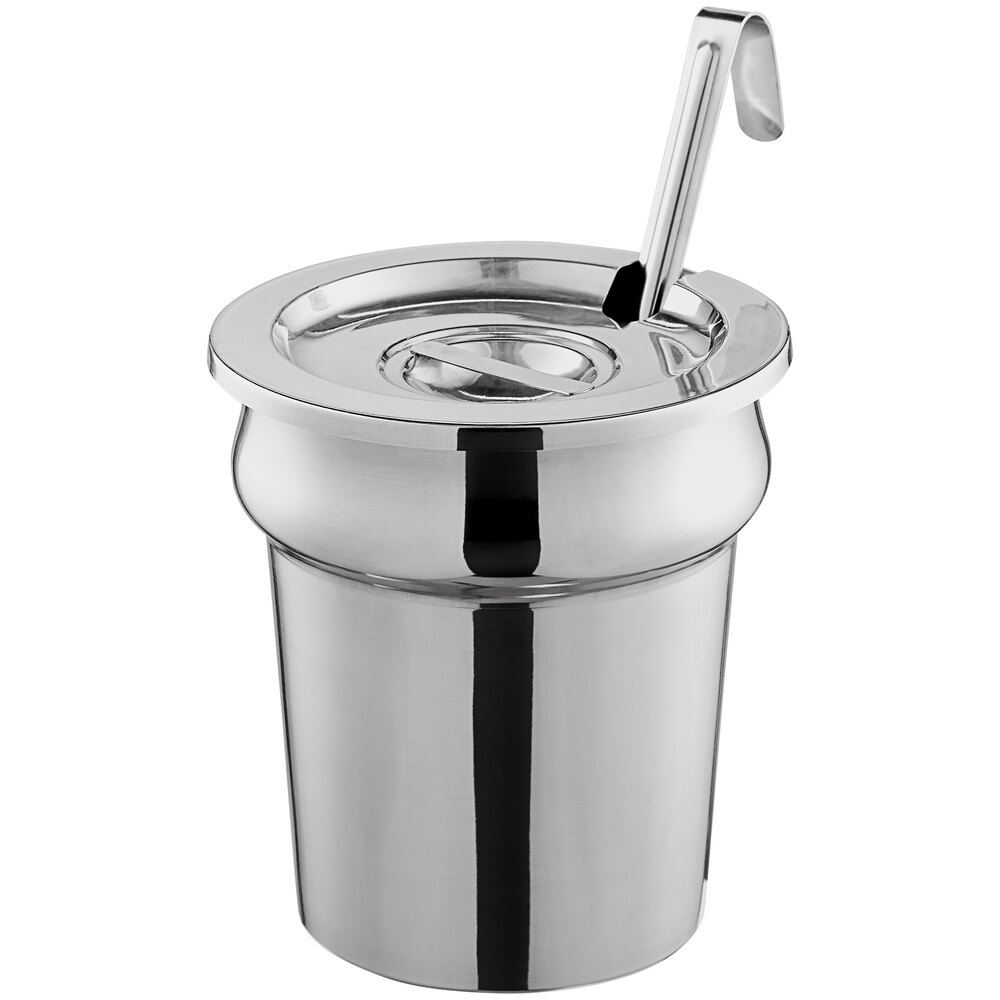 Choice 4 Qt. Stainless Steel Inset Kit with Cover and Ladle