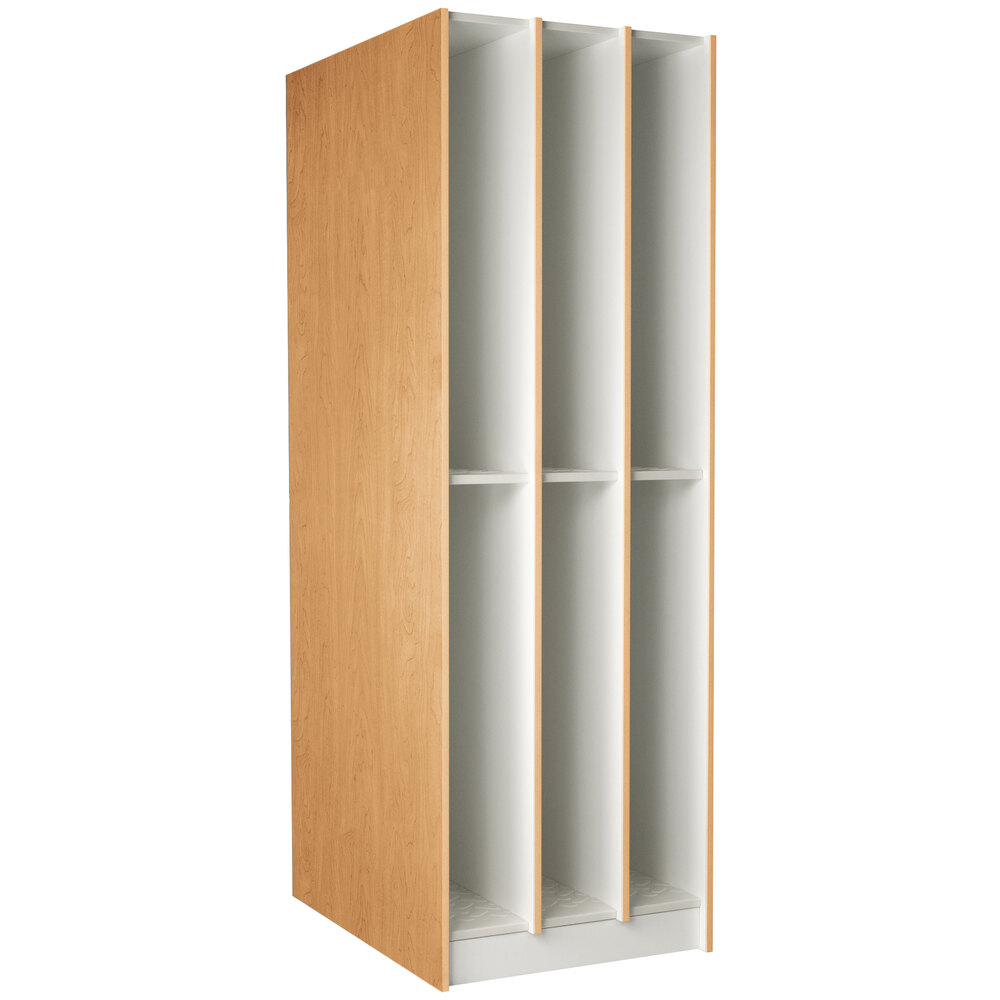 I.D. Systems 27" x 40" x 84" Maple 6 Compartment Instrument Storage ...