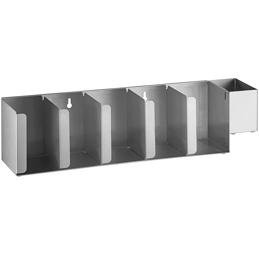 ServSense Adjustable 5-Section Stainless Steel Wall-Mount / Countertop ...