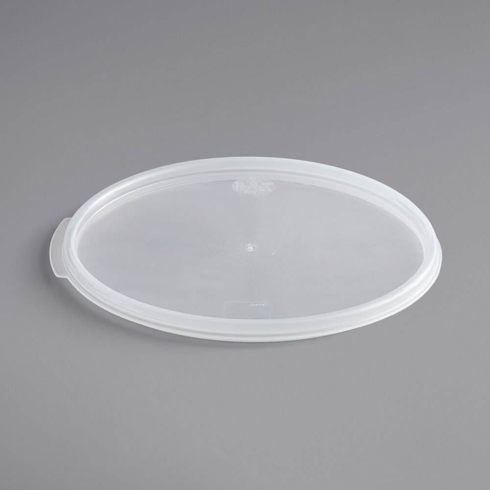 Vigor 12, 18, and 22 Qt. Translucent Round Polypropylene Food Storage ...