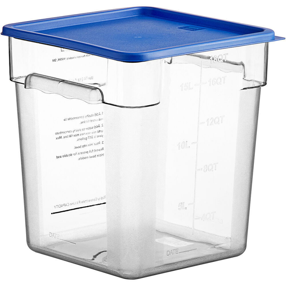 Narvon 18 Qt. Slushy Mix Fill Container and Lid for Narvon 3.2 Gallon ...