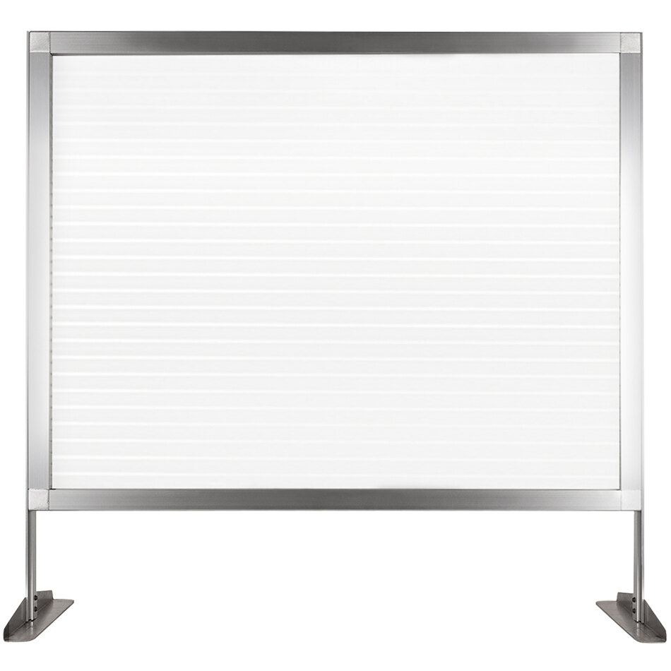 72" x 32 1/2" Clear-Fluted Polycarbonate Countertop Panel