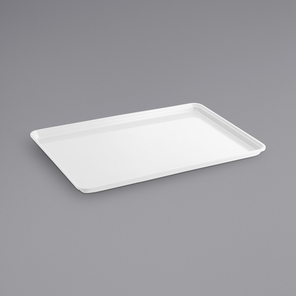 MFG Tray 18" x 26" White Fiberglass Market Display Tray 332008-5269