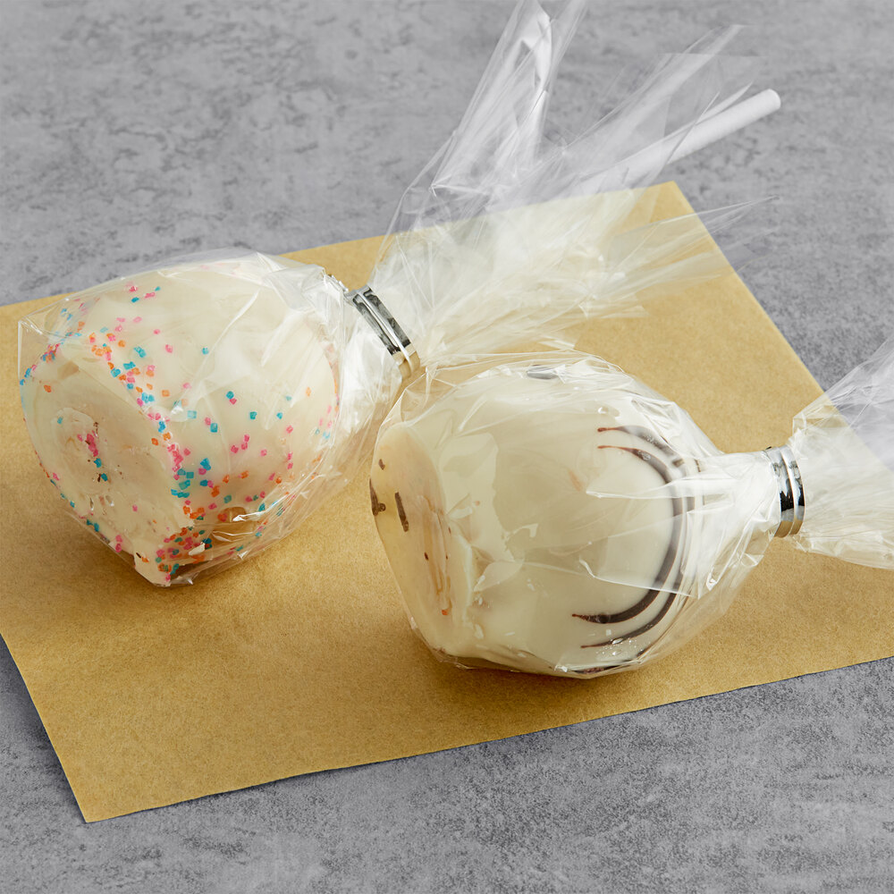 Chalet Desserts Individually Wrapped Vanilla Cake Pop 2.1 oz. - 20/Case