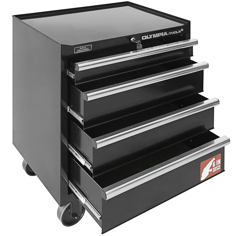 Olympia Tools 87-264 27" Black Mobile Tool Cabinet with Keyed Locks and ...