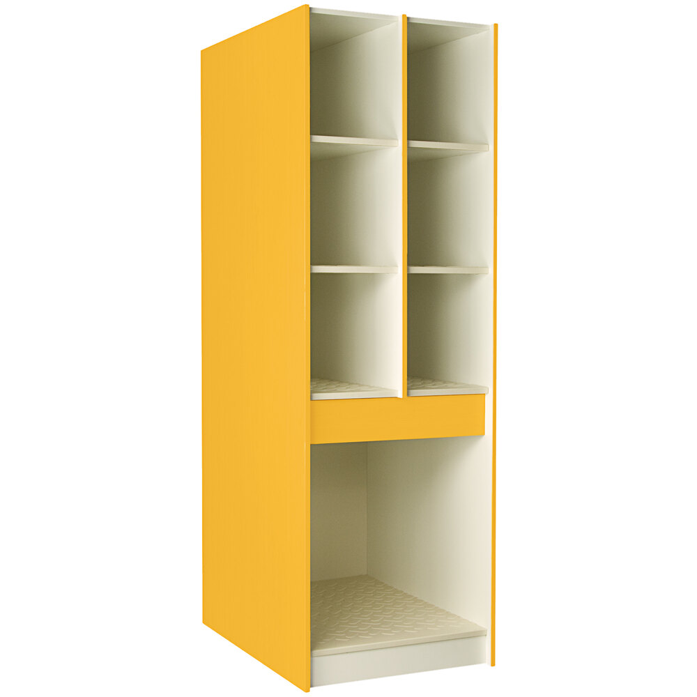 I.D. Systems 40" Deep Sun Yellow Instrument Storage Cabinet with (6) 12 ...