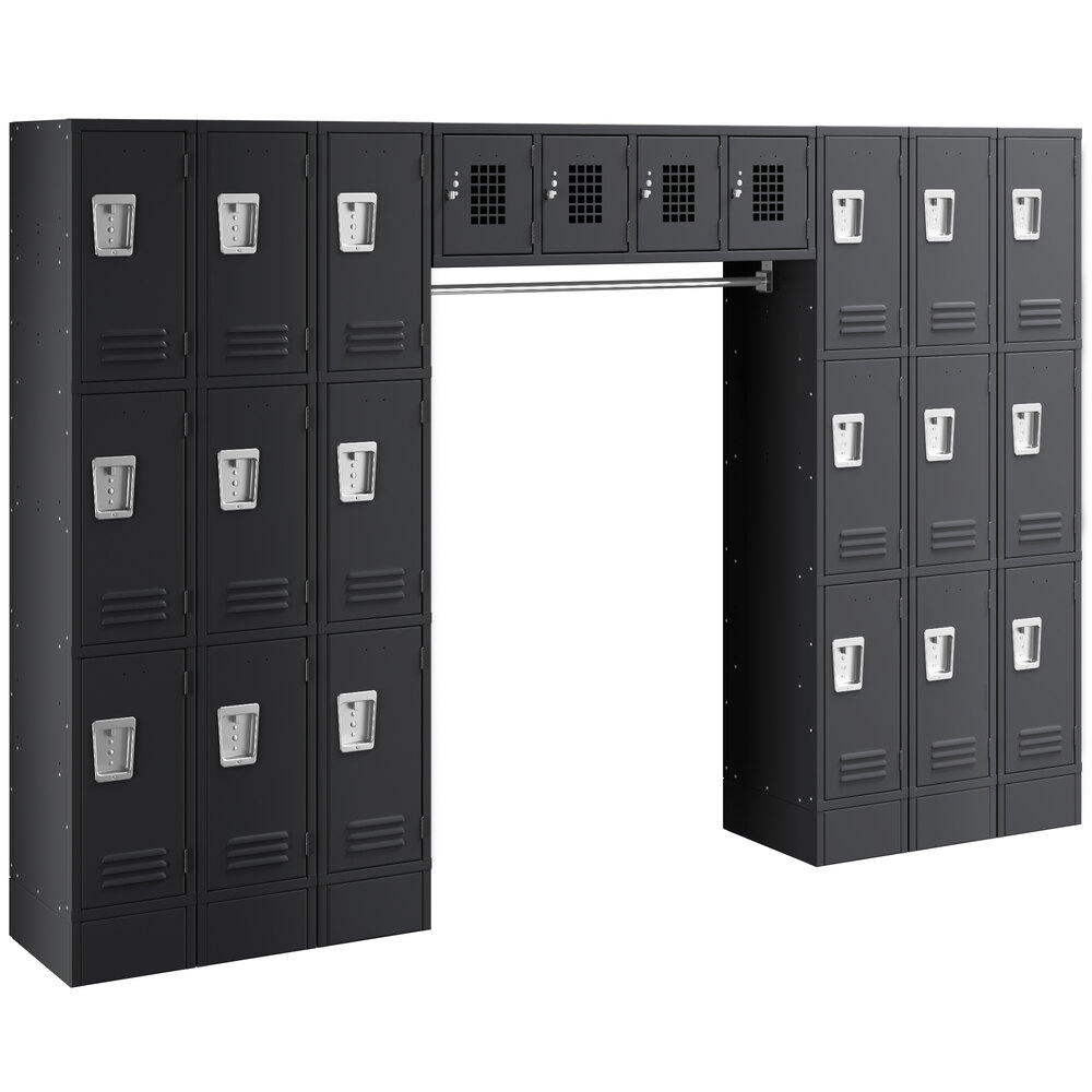 Regency Space Solutions Black 3 Tier Locker with 22 Compartments and ...