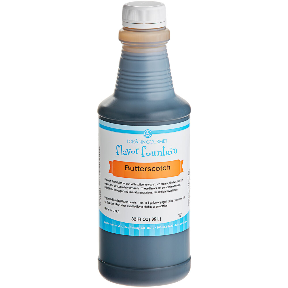 LorAnn Butterscotch Flavor Fountain Syrup 32 fl. oz.