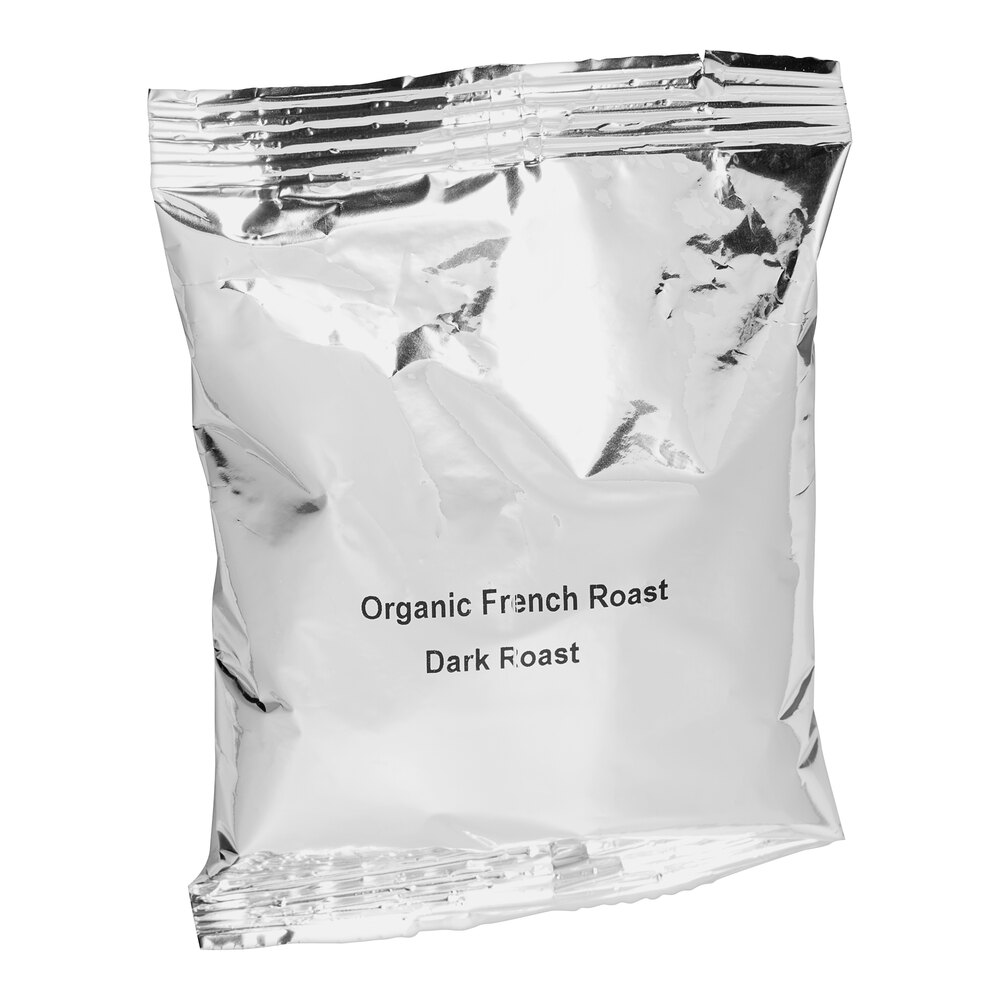 Crown Beverages Organic French Roast Coffee Packet 2.5 oz. - 24/Case