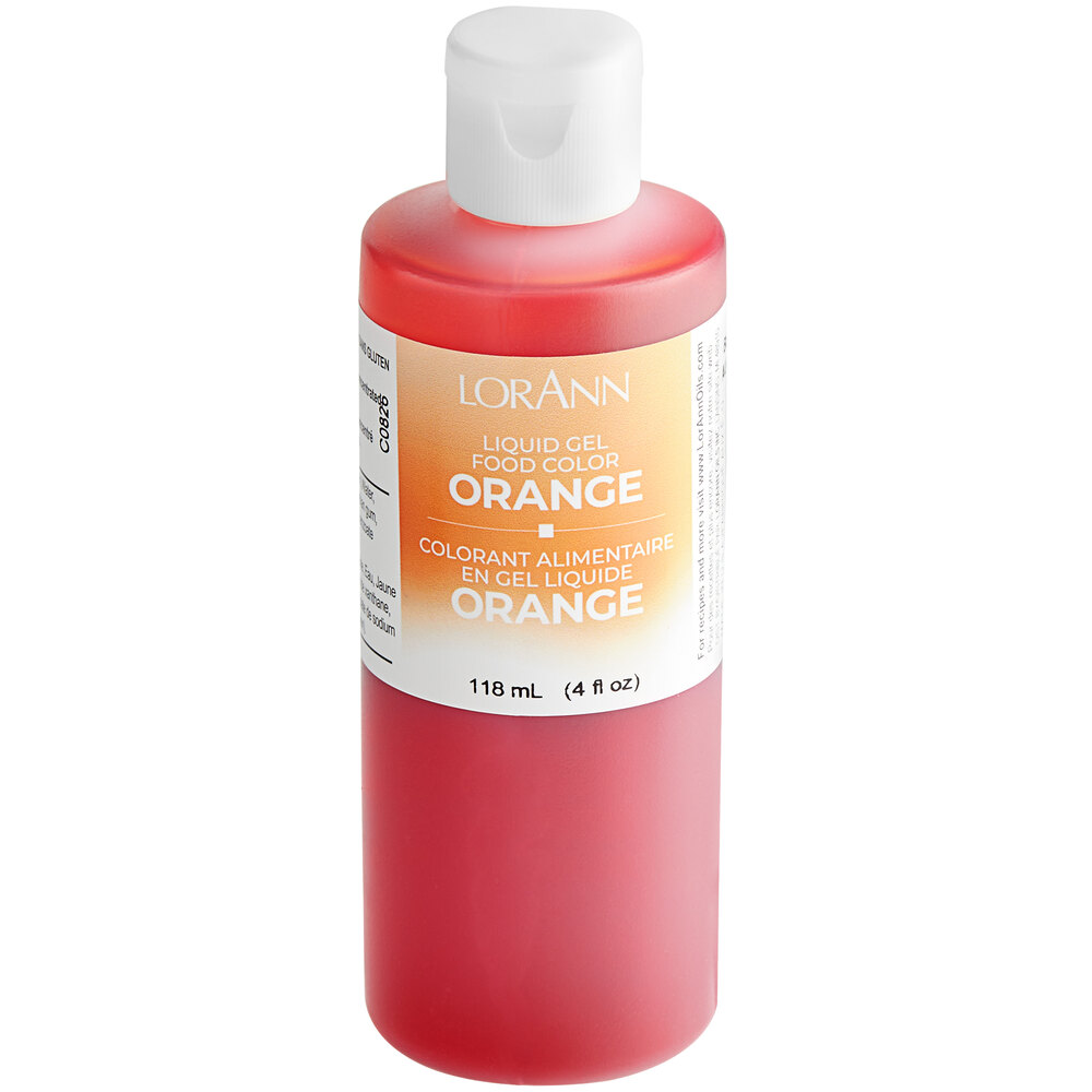 LorAnn Oils Orange Liquid Gel Food Coloring - 4 fl. oz.