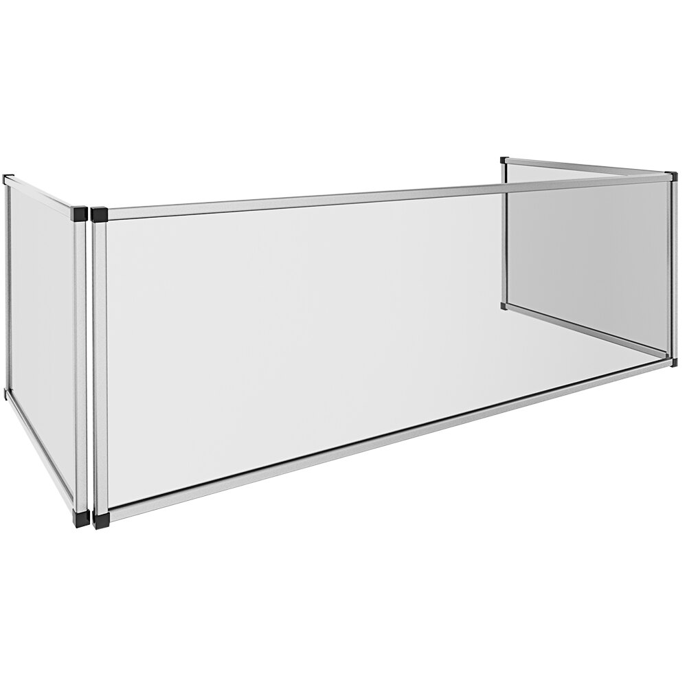 Spring USA MSG6019 60" x 19 1/2" Acrylic Folding Portable Sneeze Guard