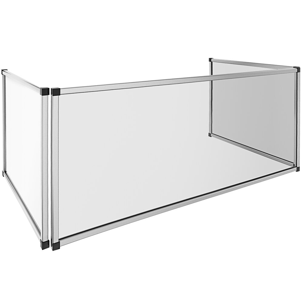 Spring USA MSG4819 48" x 19 1/2" Acrylic Folding Portable Sneeze Guard