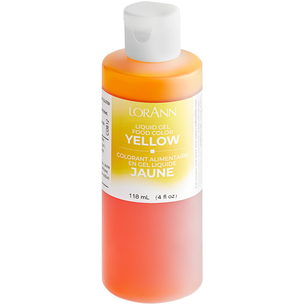 LorAnn Oils Yellow Liquid Gel Food Coloring - 4 fl. oz.