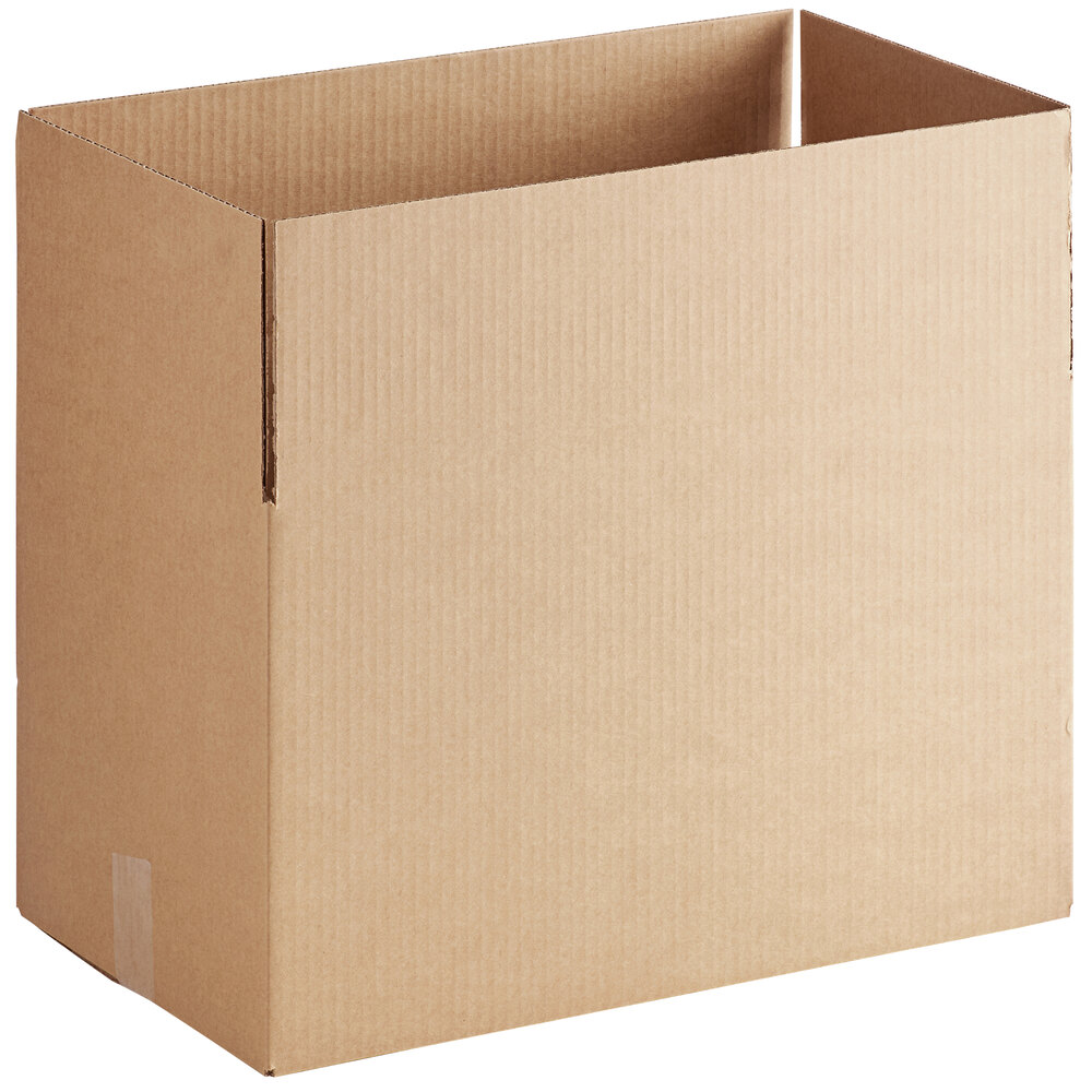 Lavex 22" x 14" x 8" Kraft Corrugated RSC Shipping Box - 20/Case