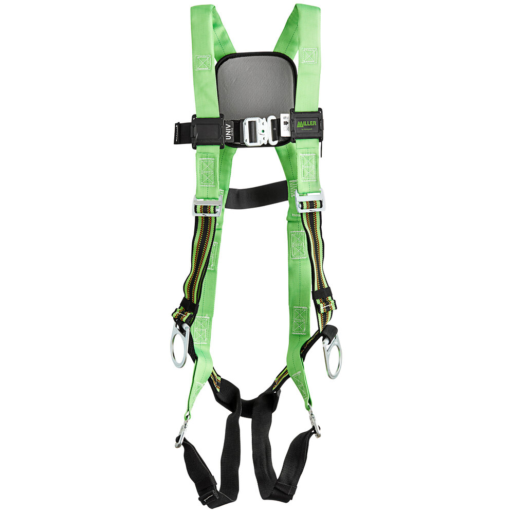 Honeywell Miller DuraFlex Python Universal Green Full-Body Harness with ...