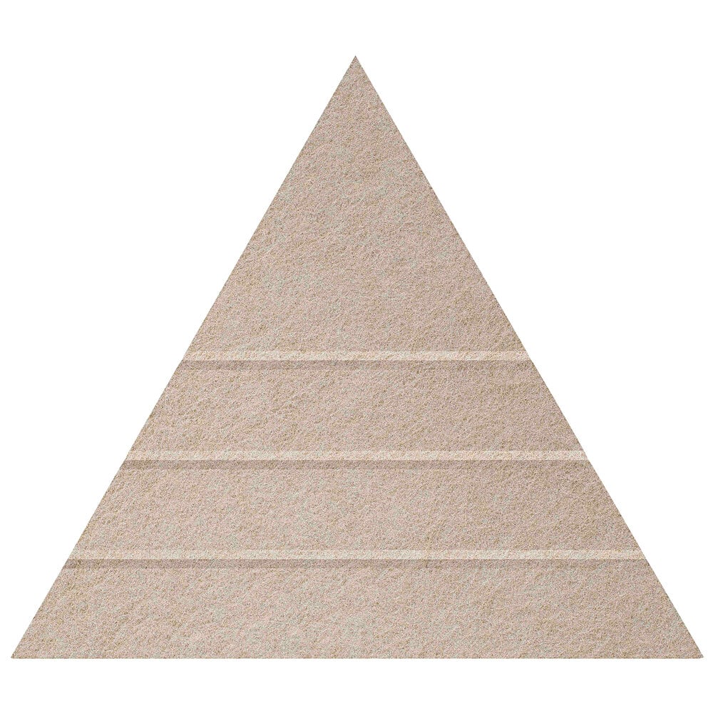 Versare SoundSorb 24" Beige Beveled Peak Wall-Mounted Acoustic Triangle ...