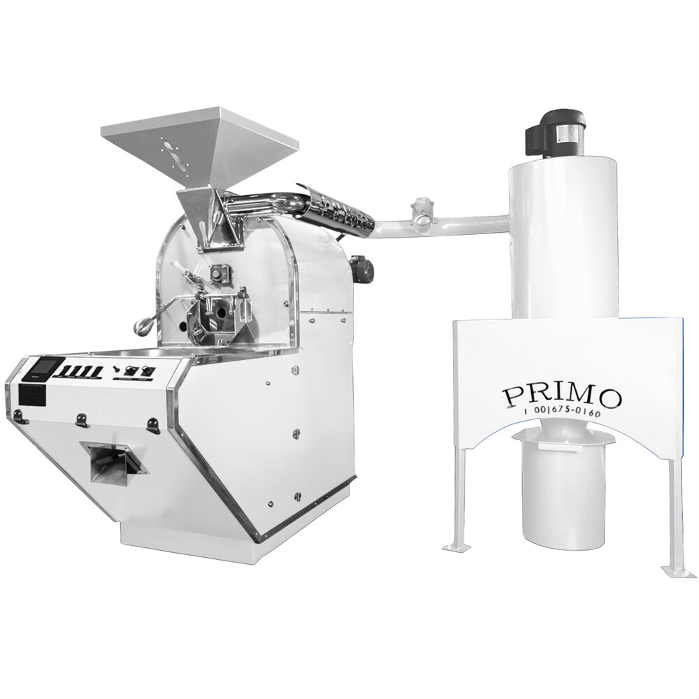Primo RAVEN-Xr15 Customizable White Matte 15 kg (33 lb.) Coffee Roaster ...