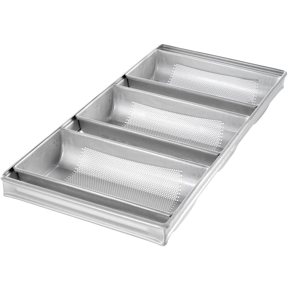 Chicago Metallic 44405 Glazed 2 lb. 3-Strap Aluminized Steel Hearth ...