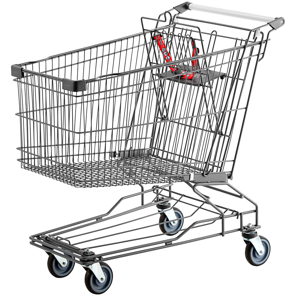 Regency Supermarket Gray Shopping Cart 6 3 Cu Ft Regency Supermarket Gray Shopping Cart 6 3 Cu Ft