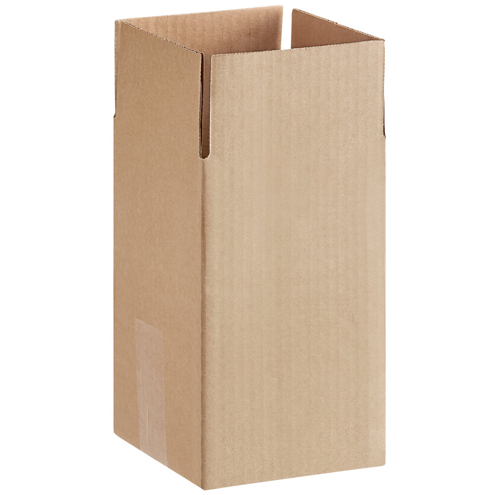 Lavex 6" x 6" x 10" Kraft Corrugated RSC Shipping Box - 25/Case