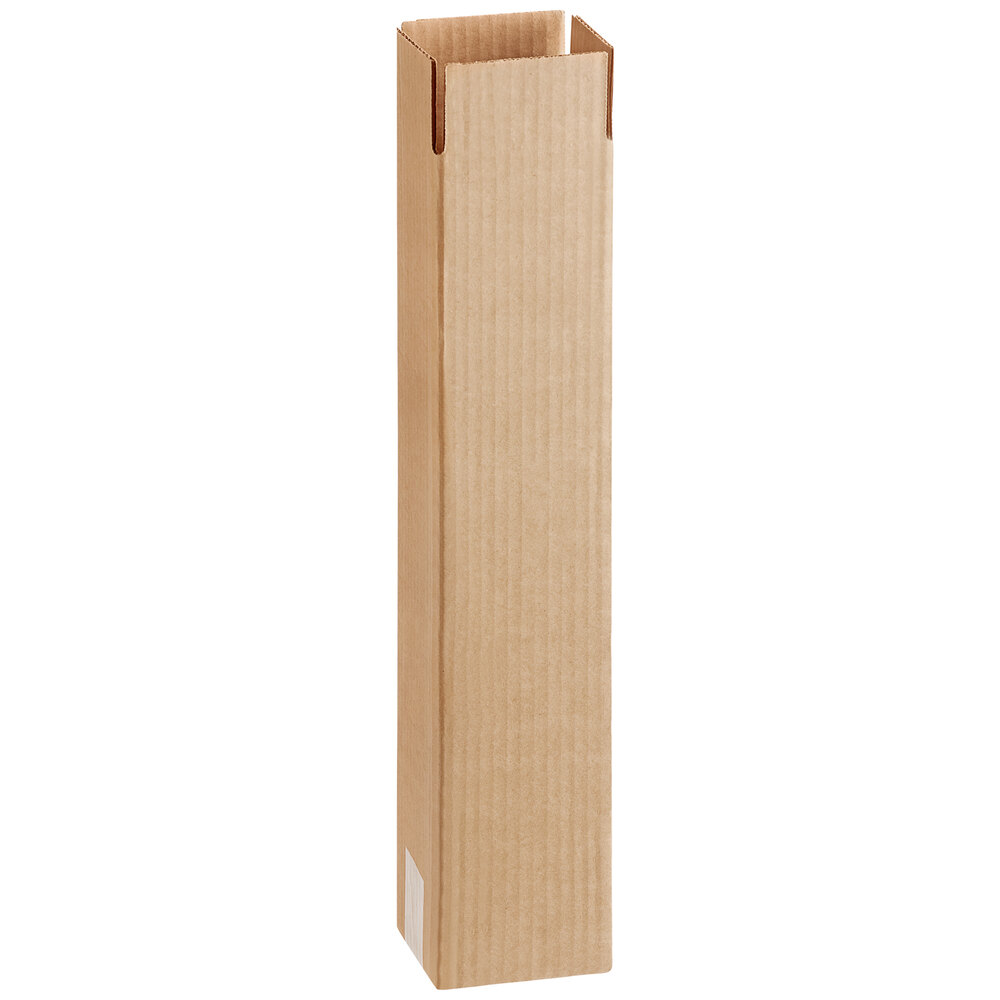 Lavex 6" x 6" x 38" Kraft Corrugated RSC Shipping Box - 25/Case