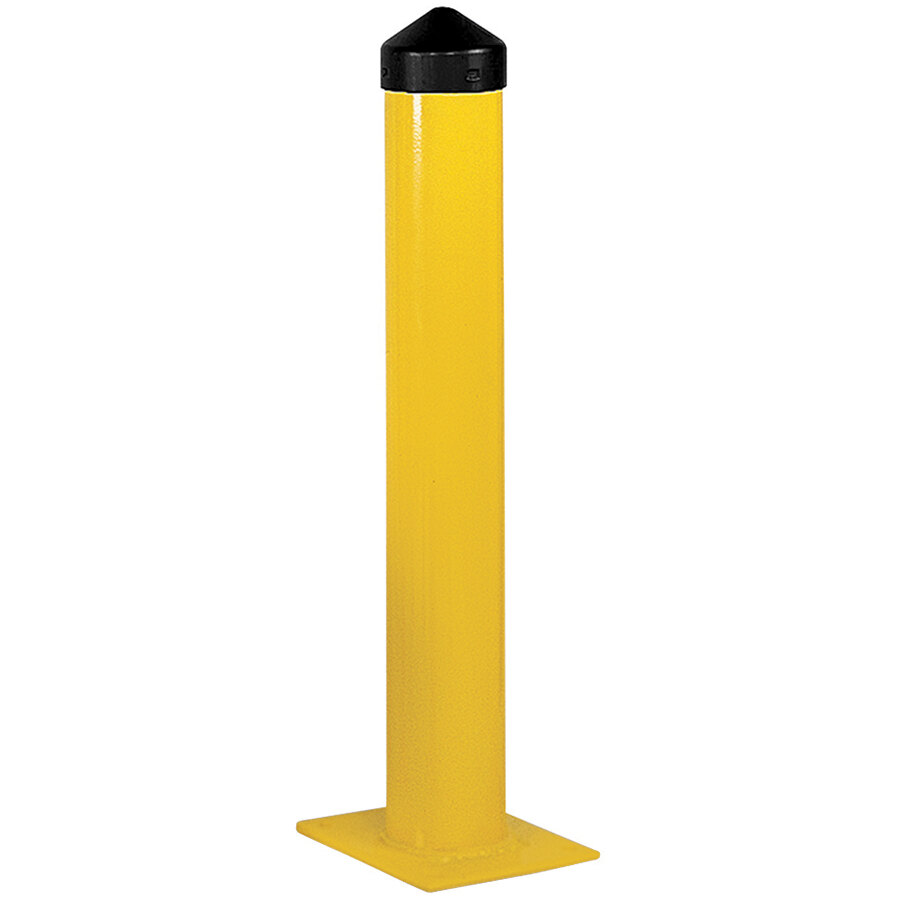 Eagle Manufacturing 1756 5 9/16" x 36" Safety Yellow Steel Bollard Post