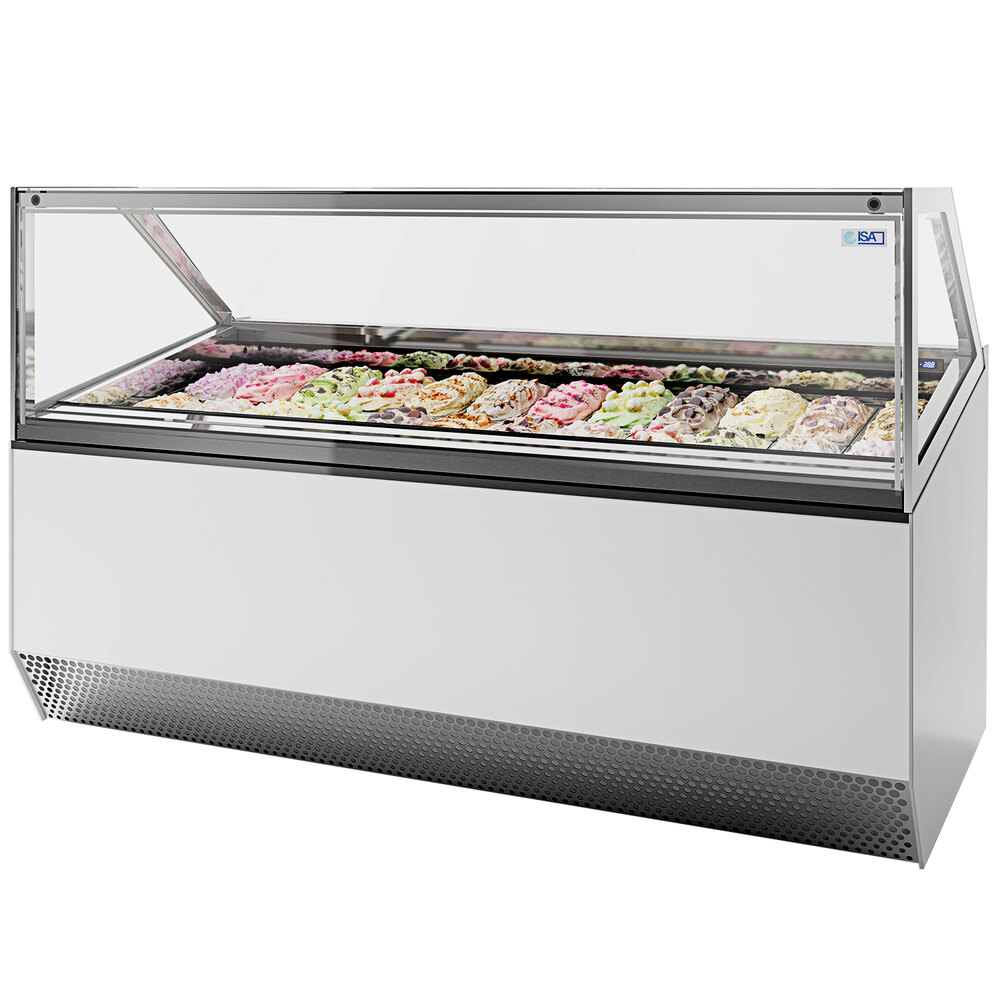 ISA Millennium 120 ST 45 7/8" Wide 12 Pan Straight Gelato Freezer