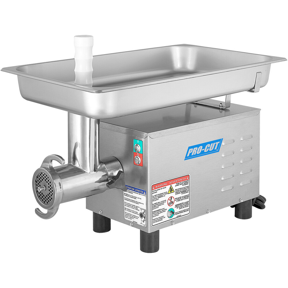 ProCut KG-12-SS #12 Stainless Steel Electric Meat Grinder - 115V, 3/4 hp