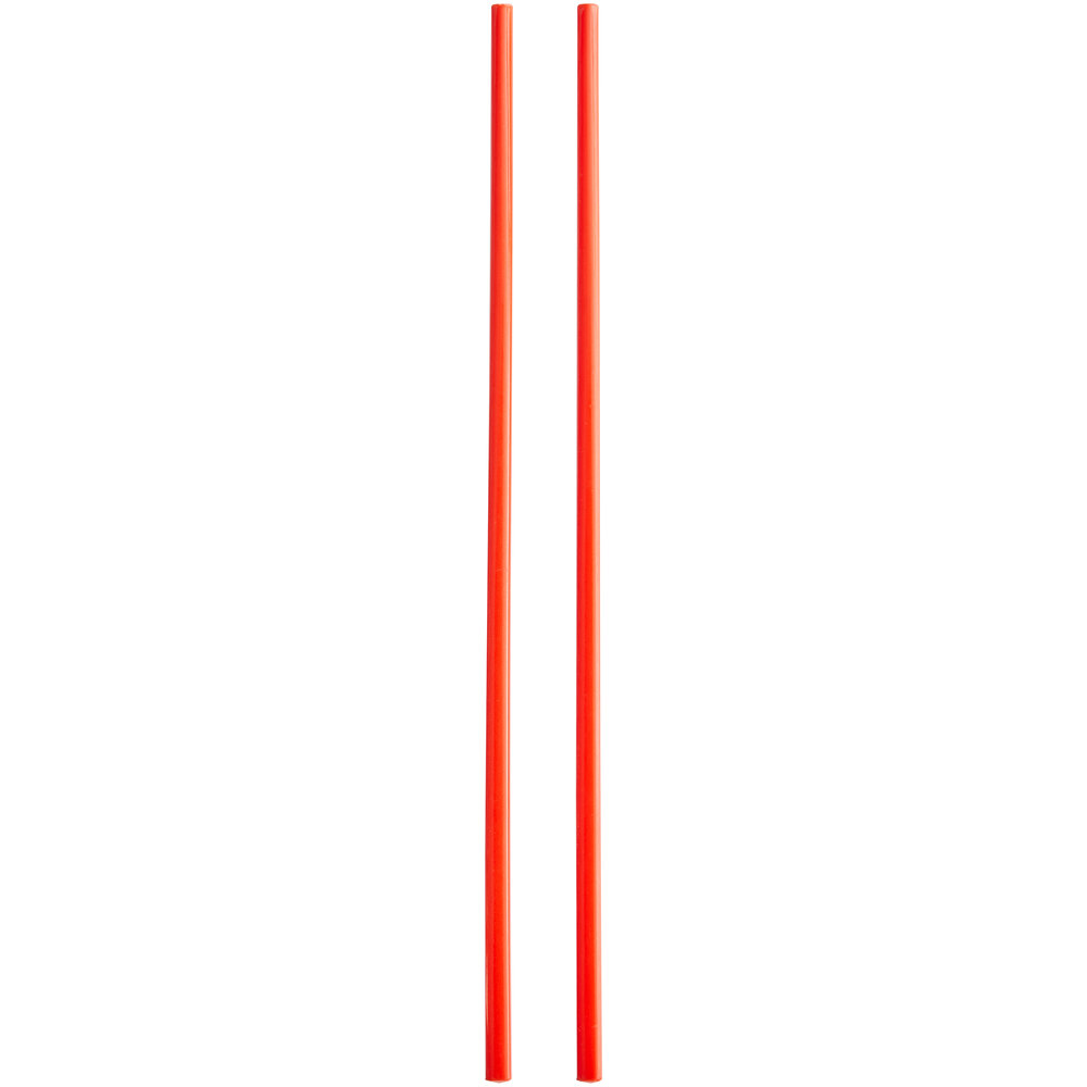 Emperor's Select 10 3/4" Red Melamine Chopsticks Set - 10/Pack