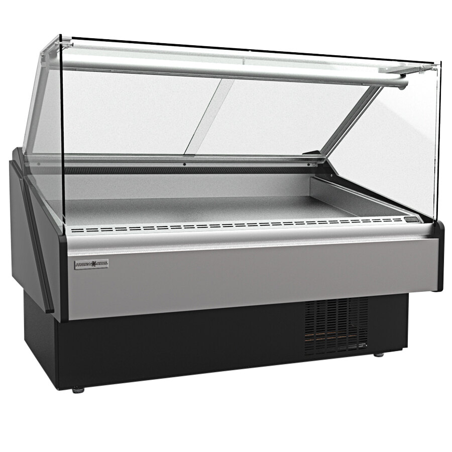 Hydra Kool KFM-SF-120-S 120" Straight Glass Refrigerated Seafood ...