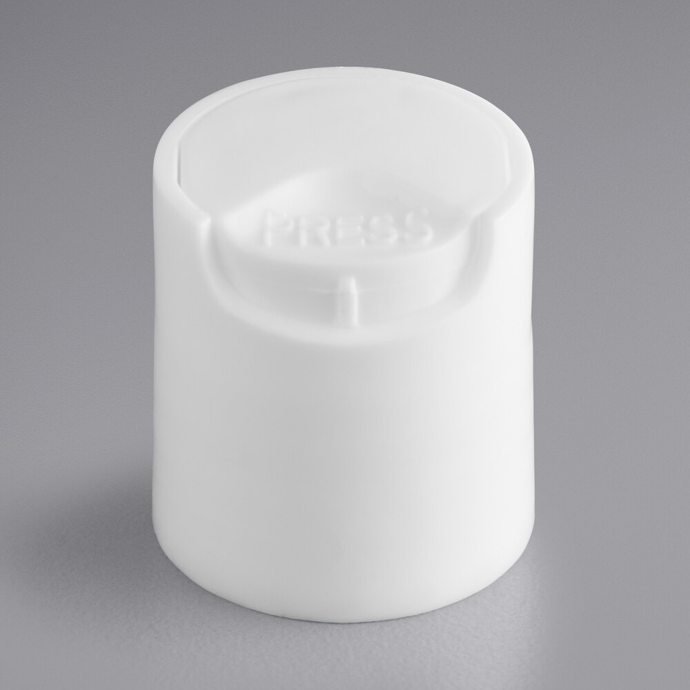 20/410 White Unlined Disc Top Lid - 3000/Case