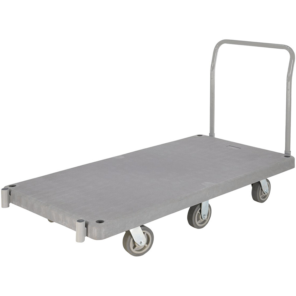 Vestil PPT-3-61 30" x 60" Heavy-Duty Plastic Platform Truck - 3000 lb ...