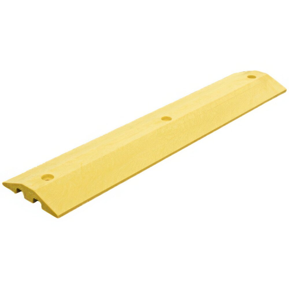 Plastics-R-Unique 21048SBYL 2" x 10" x 4' Yellow Plastic Speed Bump ...