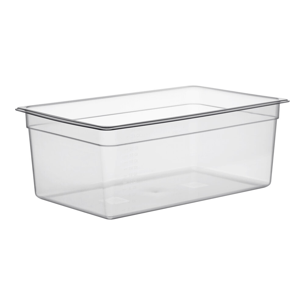 Vigor Full Size 8" Deep Translucent Polypropylene Food Pan