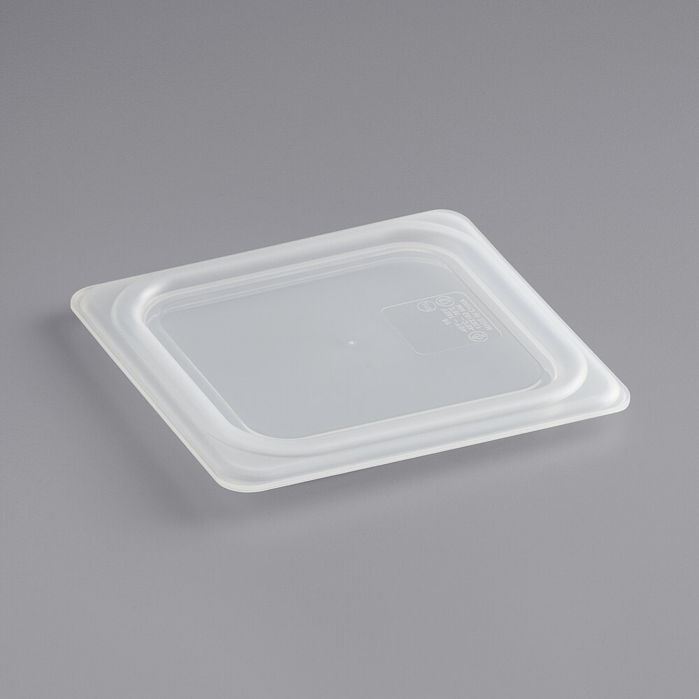Vigor 1/6 Size Translucent Polypropylene Secure Sealing Lid
