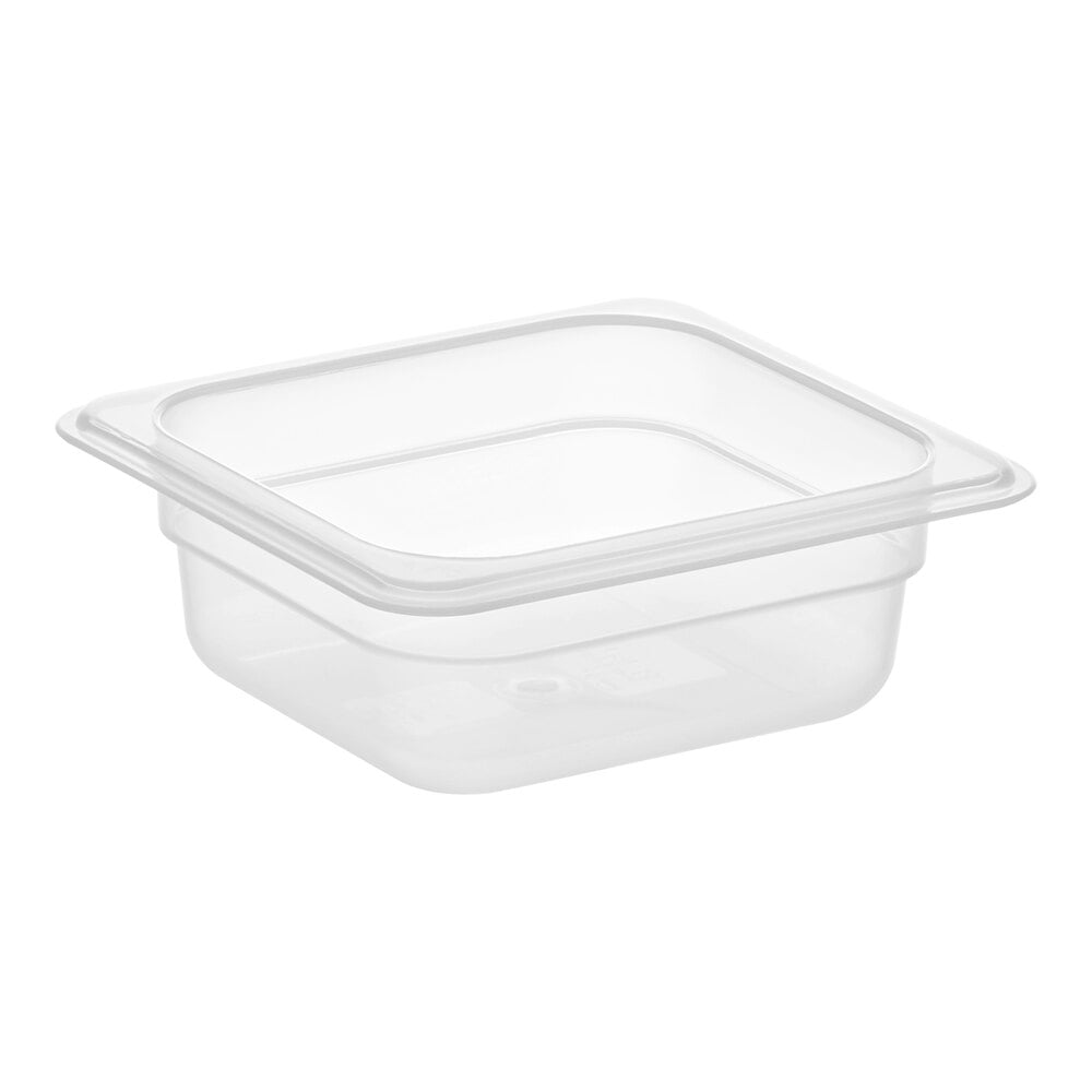 Vigor 1/6 Size 2 1/2" Deep Translucent Polypropylene Food Pan
