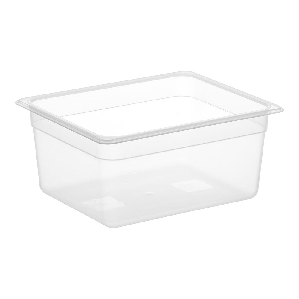 Vigor 1/2 Size 6" Deep Translucent Polypropylene Food Pan