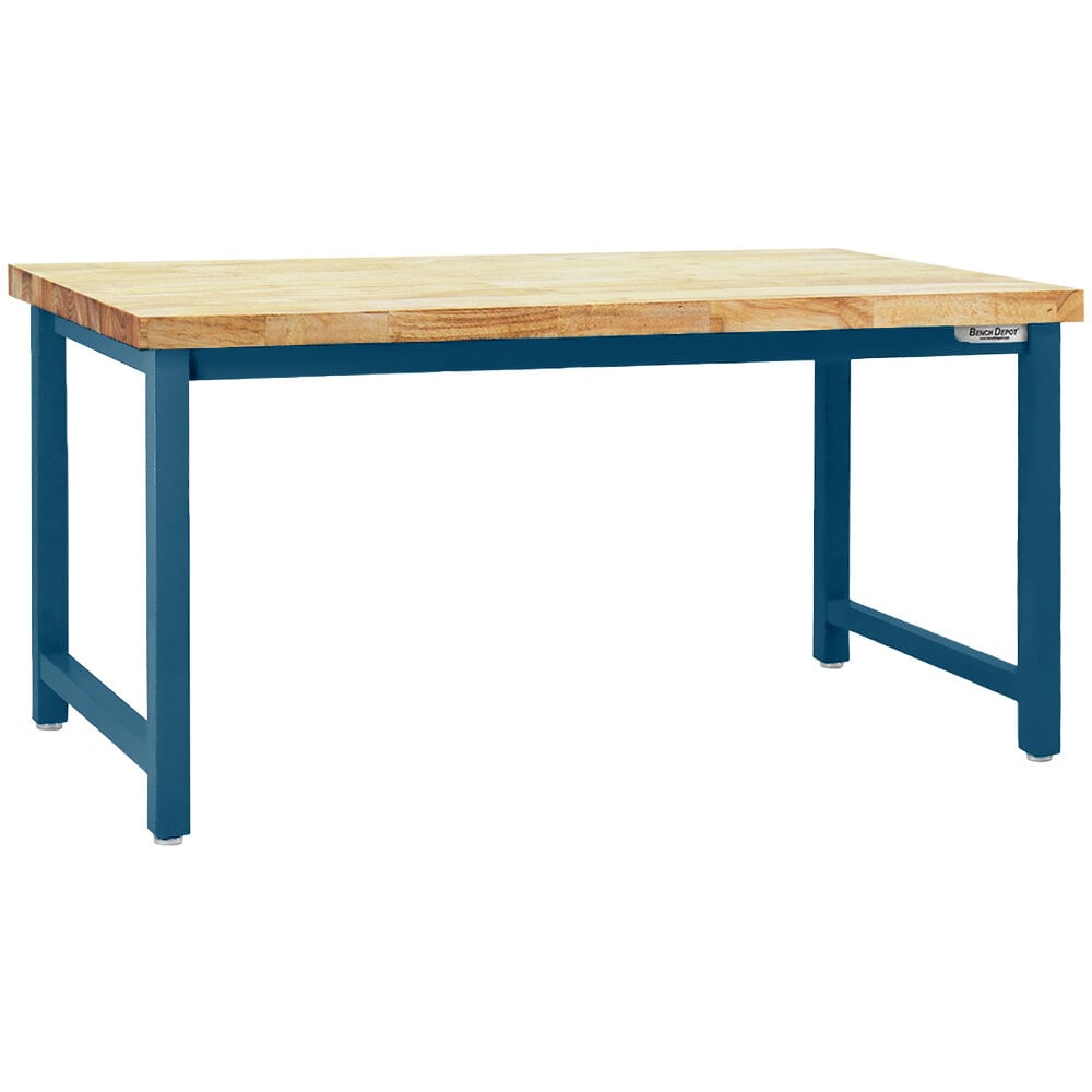 BenchPro Kennedy Series 30" x 60" Butcherblock Wood Top Adjustable ...