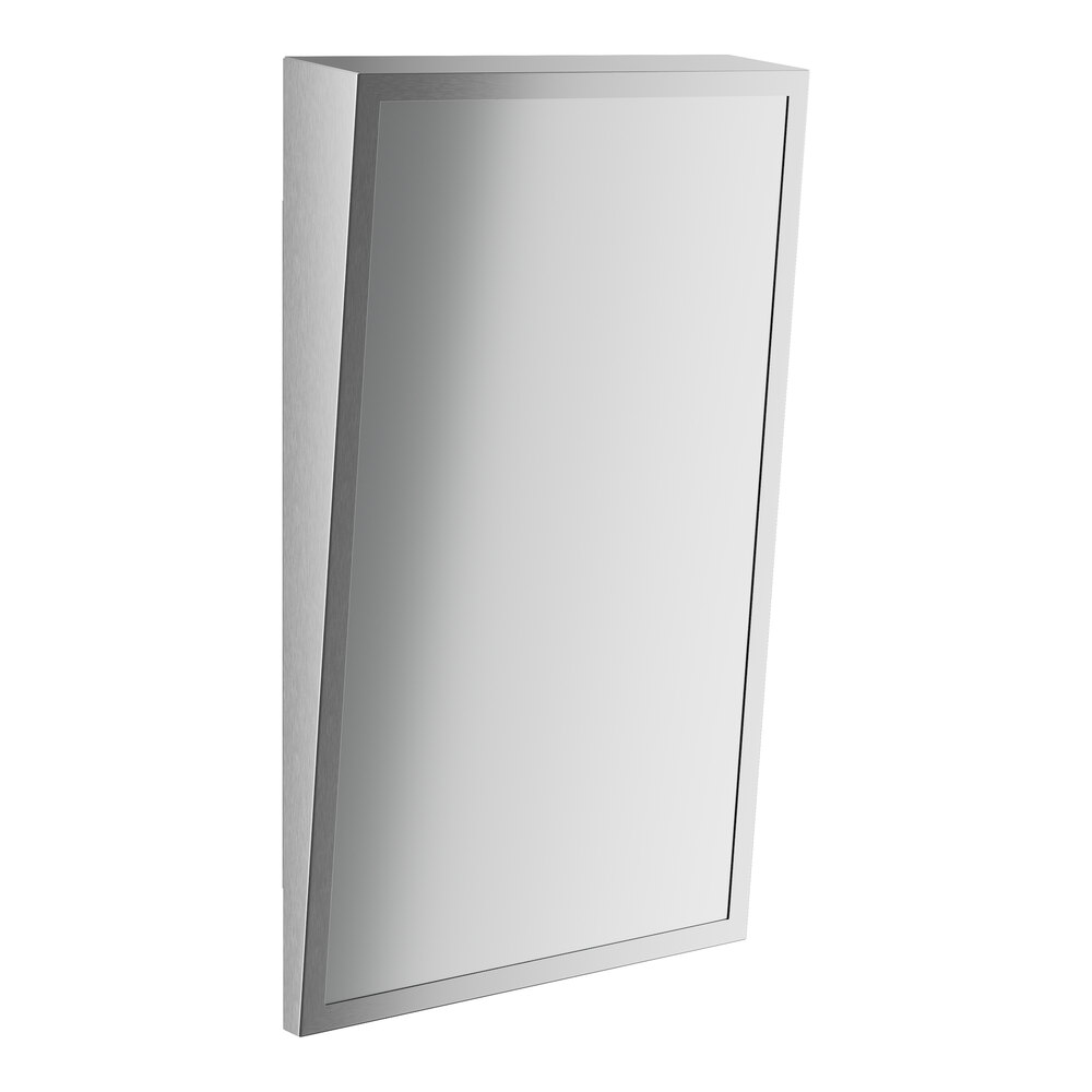 American Specialties, Inc. 18" x 30" Fixed Tilt Plate Glass Mirror with ...