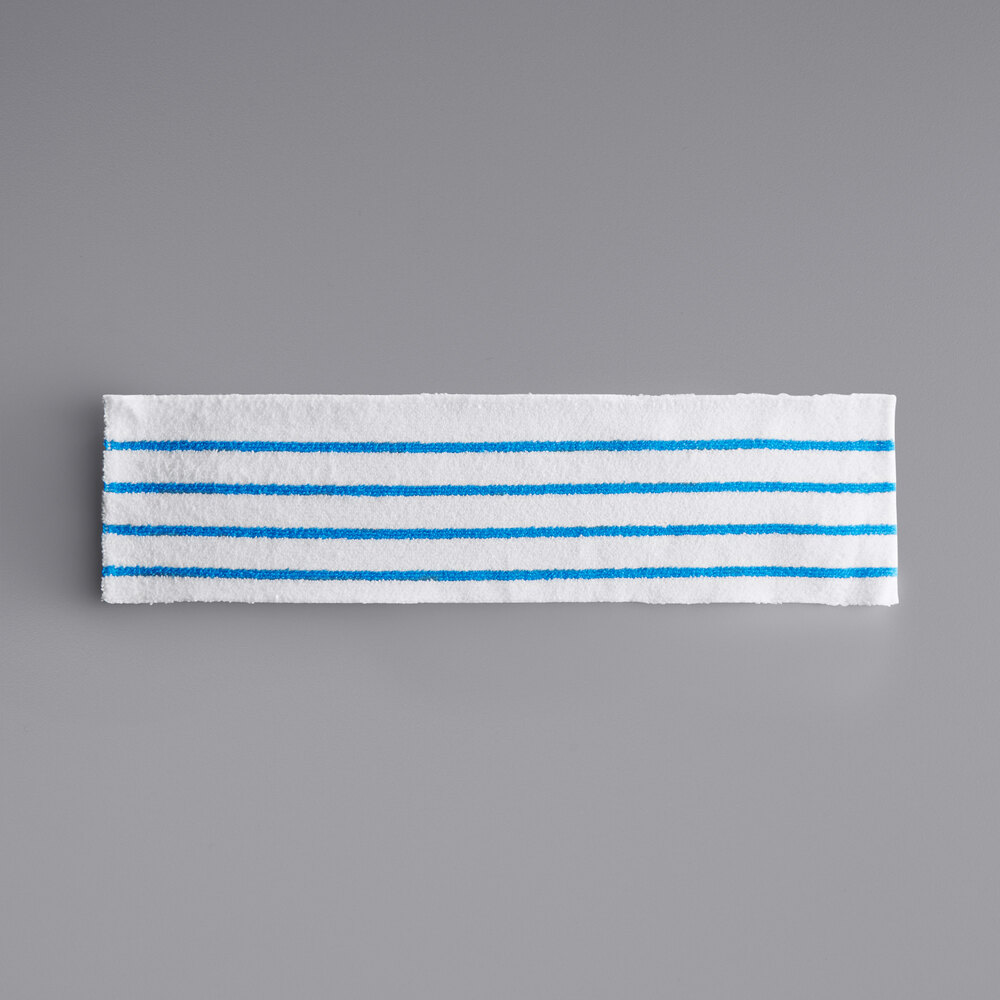 Rubbermaid® HYGEN™ 2134282 18" Blue Disposable Microfiber Pad - 50/Case
