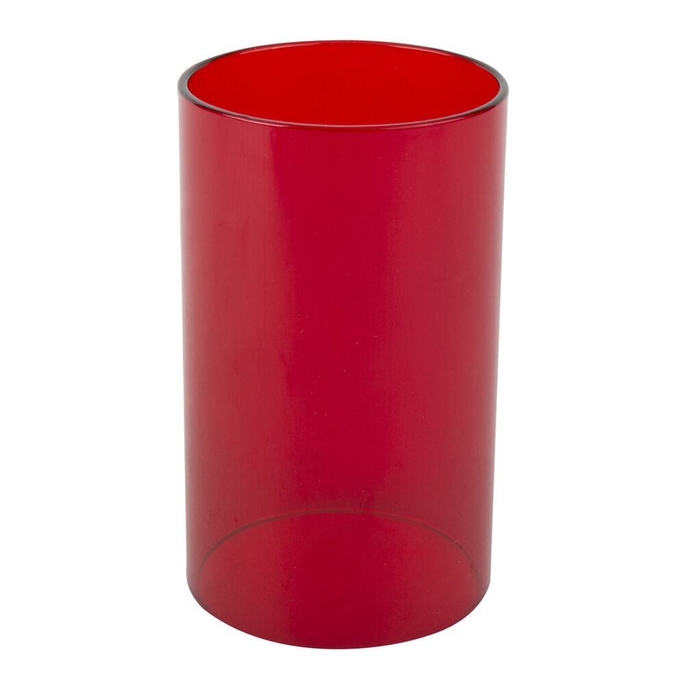 Sterno 85306 Table Lamp Red Cylinder Globe