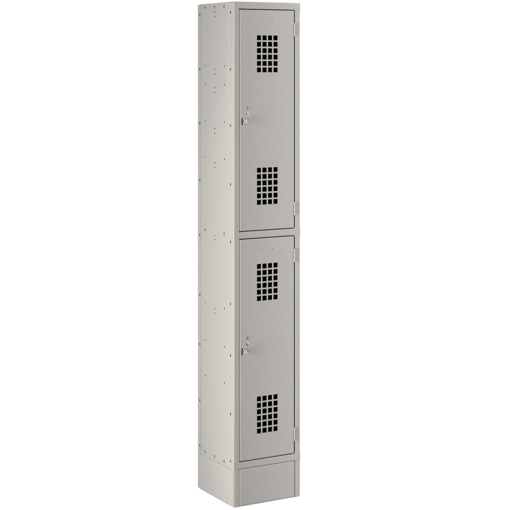 Regency Space Solutions Beige 12" x 12" x 78" Single, 2 Tier Locker ...