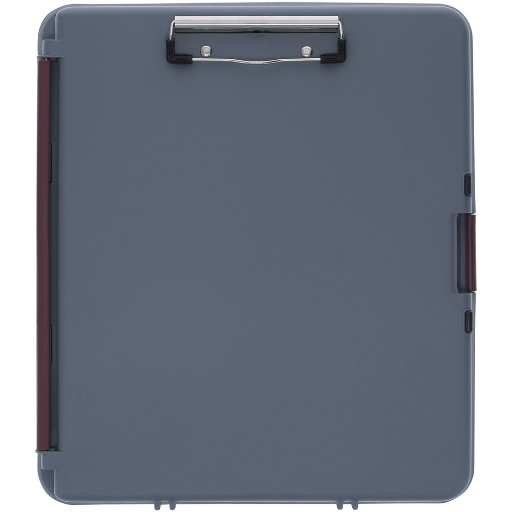 Saunders RingMate 13 1/2" x 11 1/2" Charcoal Plastic Storage Clipboard