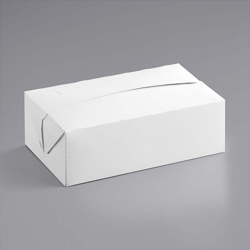 Choice 9" x 5" x 3" White Customizable Take Out Lunch / Chicken Box ...