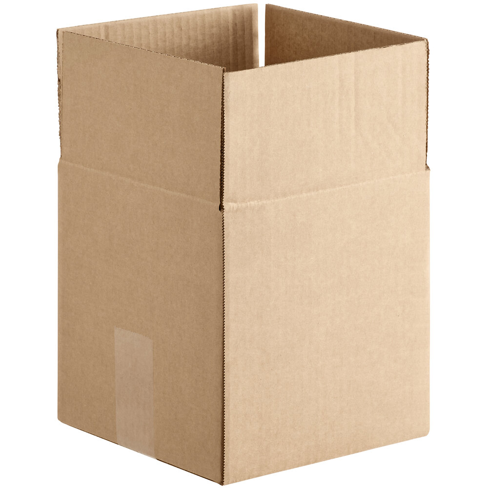 Lavex 6" x 6" x 6" Kraft Corrugated RSC Shipping Box - 25/Case