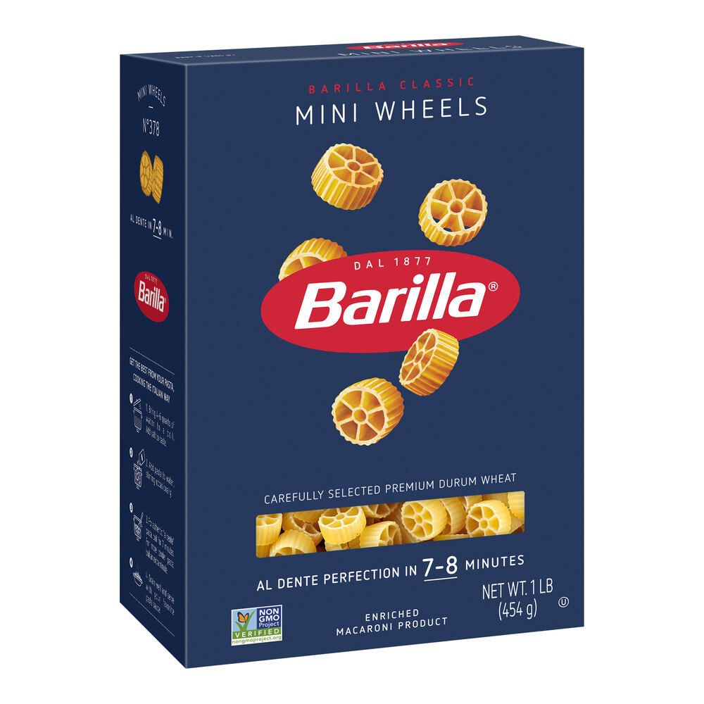 Barilla Mini Wheels Pasta 1 lb. - 12/Case