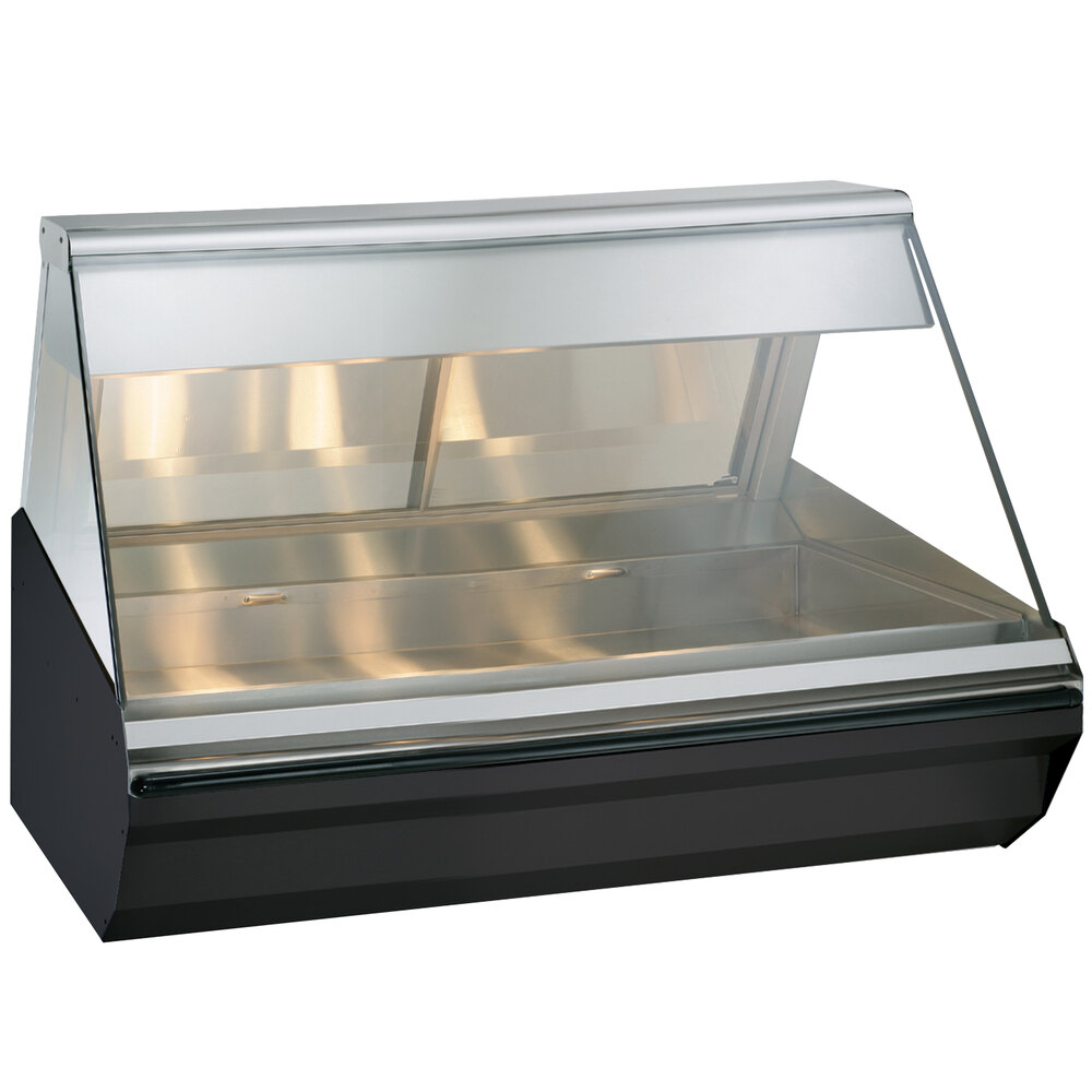 Alto-Shaam EC2-48/P BK Black Heated Display Case with Angled Glass ...