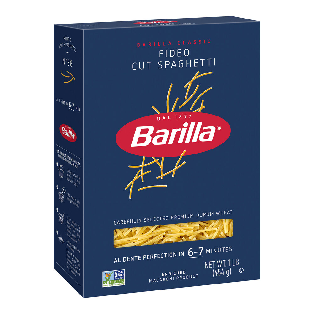 Barilla Fideo Pasta (Cut Spaghetti) 1 lb. - 16/Case