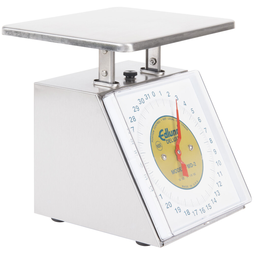 Edlund FMD-2 Deluxe Four Star 32 oz. Portion Scale with Oversized 7" x ...