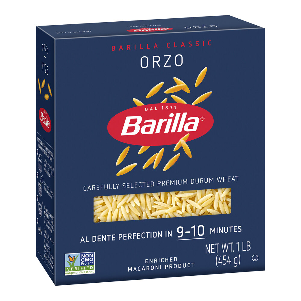 Barilla Orzo Pasta 1 lb. - 16/Case